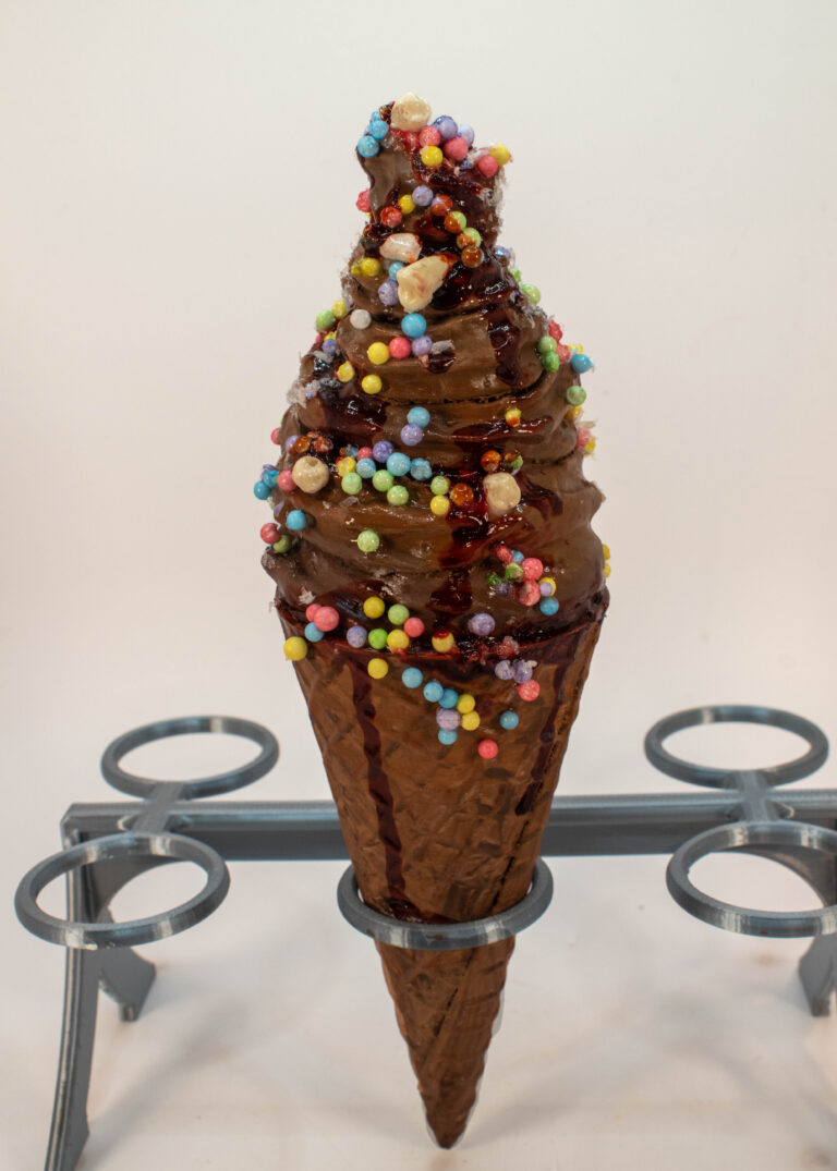 Blood and Bone Soft Serve Twist Ice Cream Waffle Cone | WikedFX